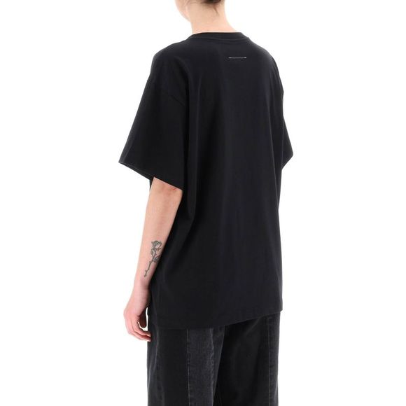 MM6 Maison Martin Margiela | Tops | Mm6 Maison Margiela Numeric Logo Label Tshirt | Poshmark